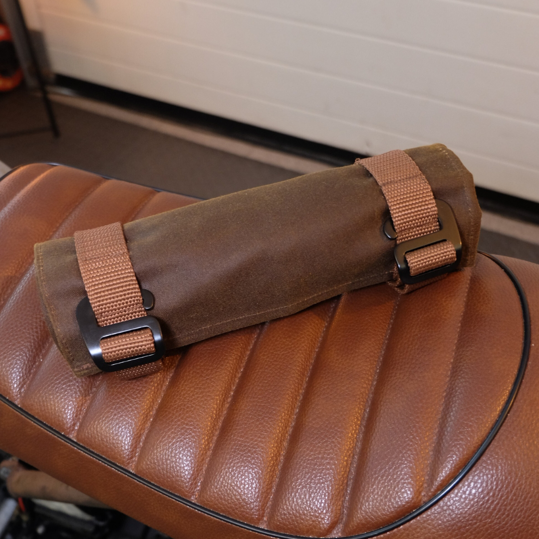 Waxed cotton motorcycle tool roll – Cruisin' Co.