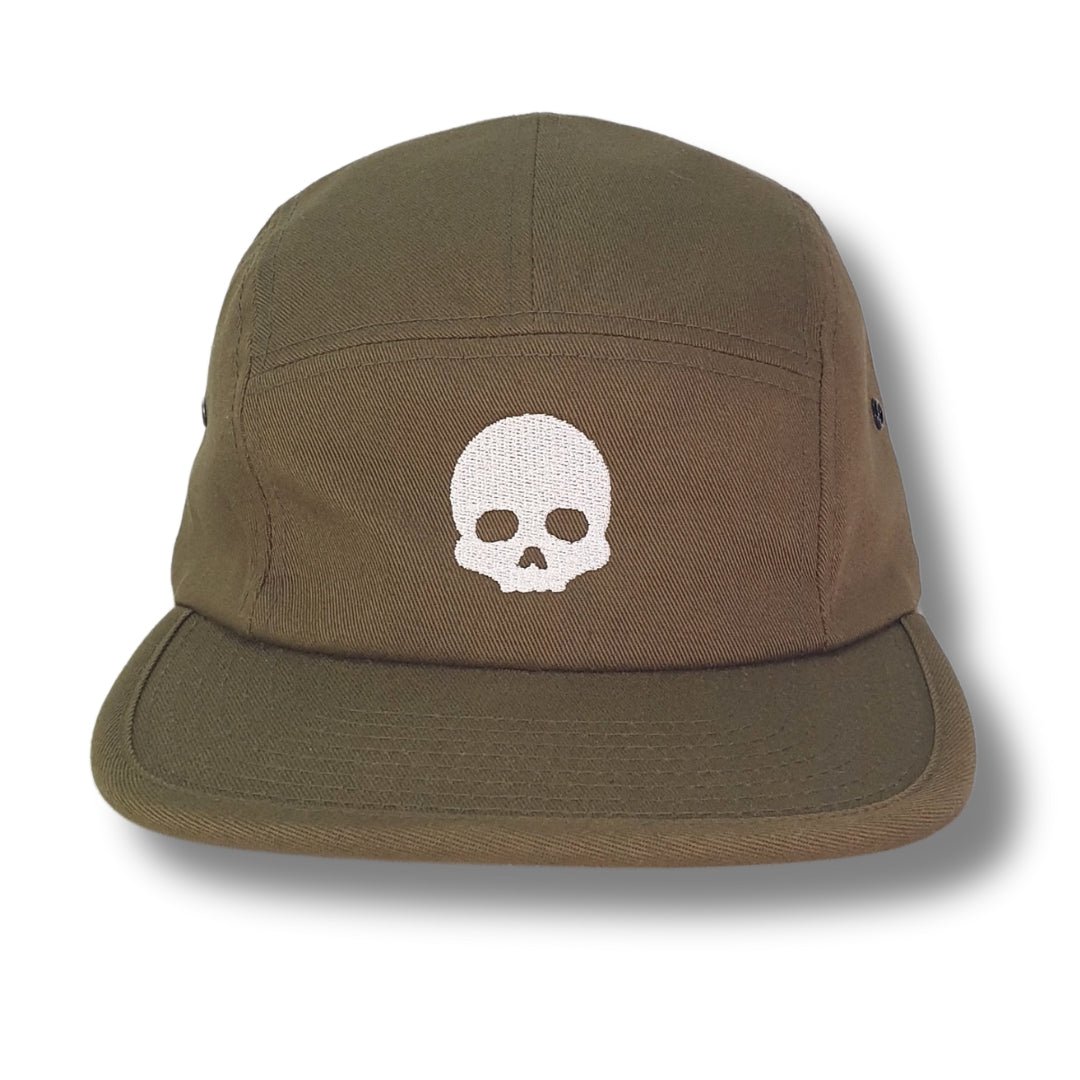 Skully 5 panel camper cap (olive) – Cruisin' Co.