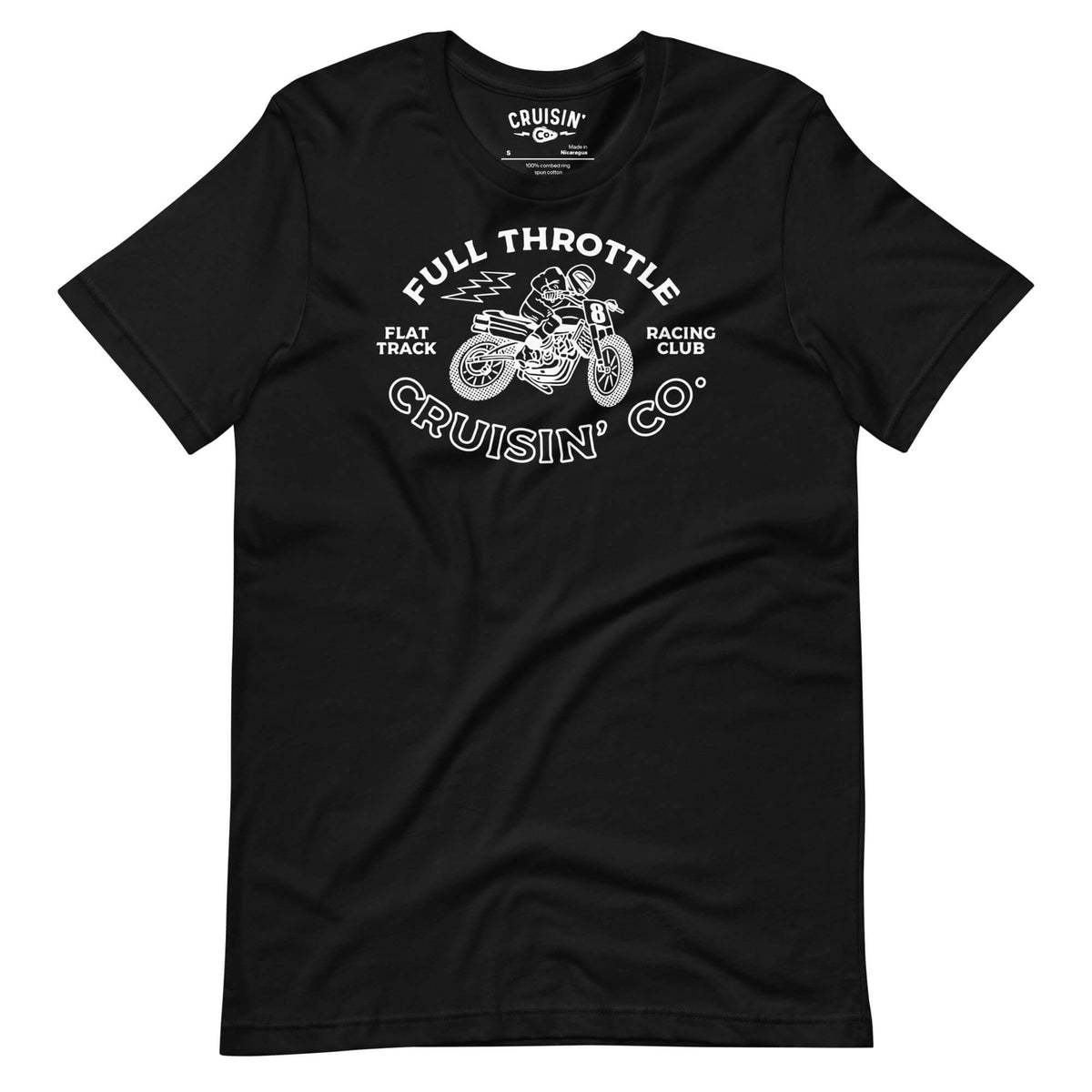 Full Throttle flat track racing tee (black) – Cruisin' Co.